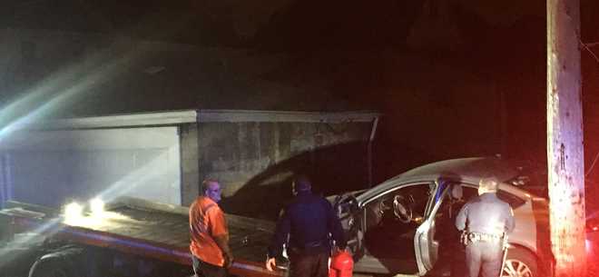 'Violent felon' crashes during police chase