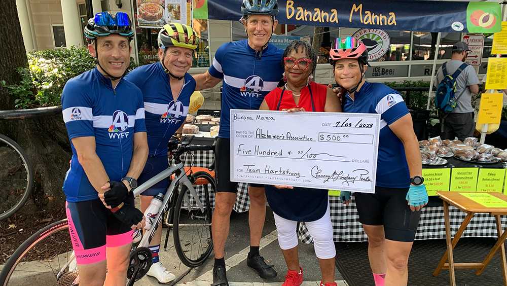 South Carolina: Geoff Hart’s Team Hartstrong gets check for Ride to End ALZ