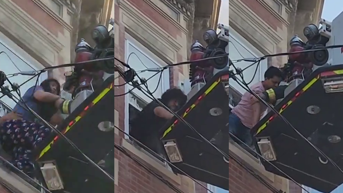 Three people rescued from top floor of burning Chelsea building by ...