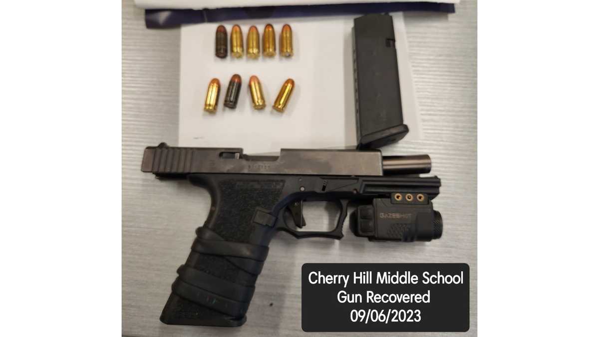 Loaded handgun recovered from student at middle school