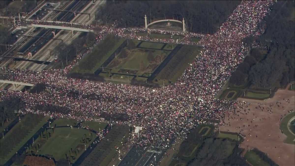 PHOTOS: Thousands march against Trump across the US and beyond
