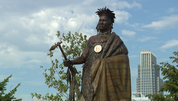 Chief Big Elk statue unveiled at Lewis & Clark Landing