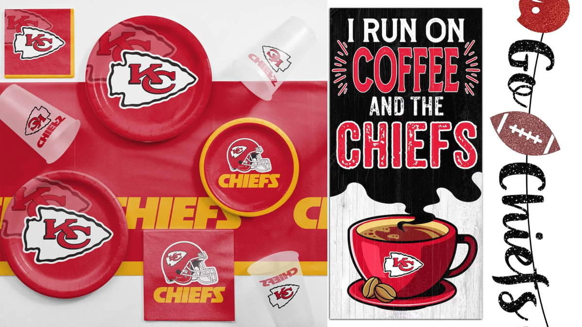 Kansas City Chiefs gear you can find online for Super Bowl party