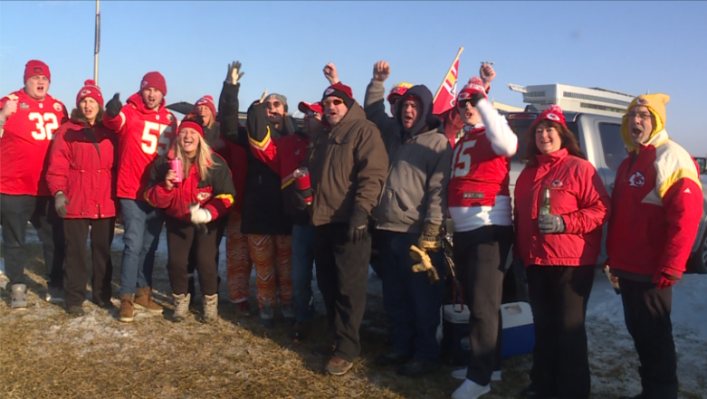 Kansas City fans cheer on Chiefs at home as playoffs kick off at Arrowhead