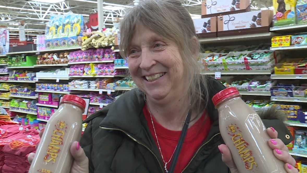 Chiefs fans line up for Shatto Milk's limited-edition Champs milk