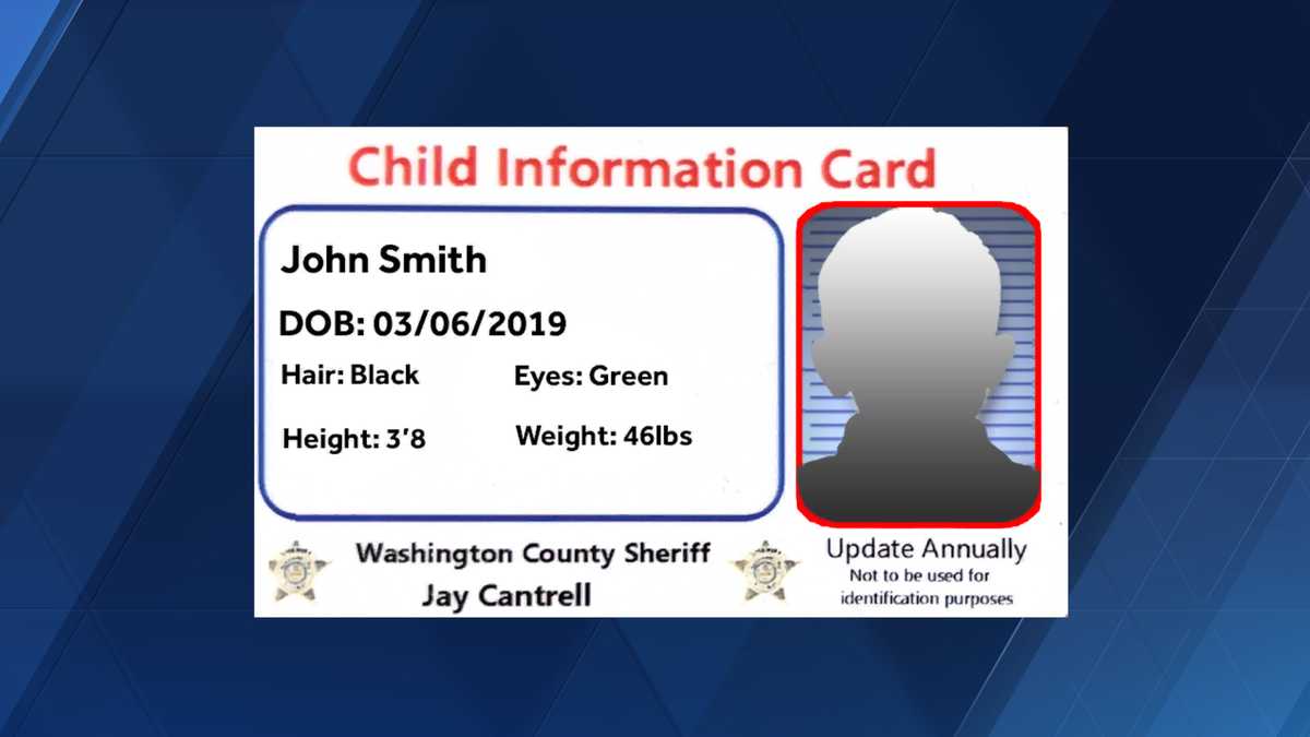 Washington County Sheriff's Office child ID program