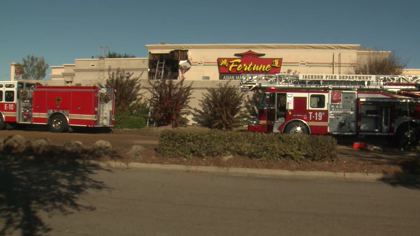 Fire breaks out at abandoned Chinese restaurant