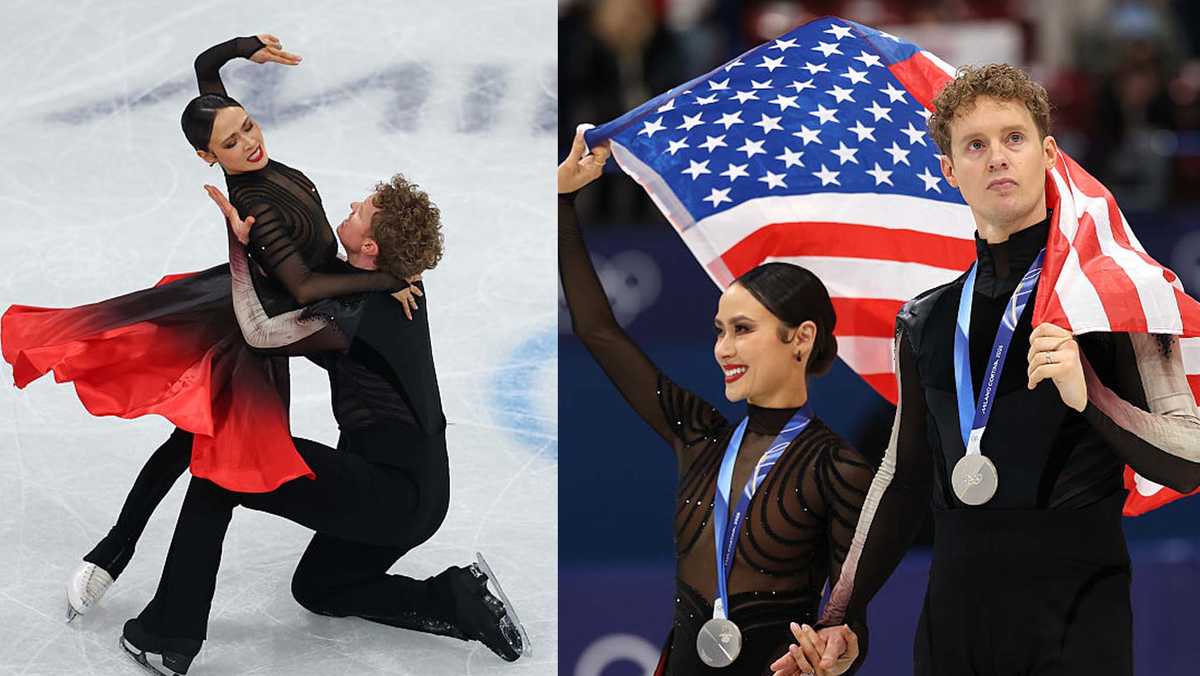 Watch: Chock, Bates take silver in dramatic ice dance finish