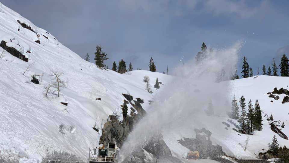 Highway 50 back open after snow slides snarl traffic