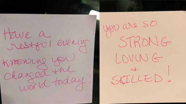 Group puts encouraging sticky notes on cars of Christ Hospital workers ...