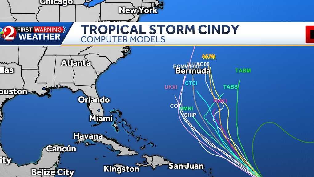 Tropical Storm Tracker Cindy Forms In Atlantic
