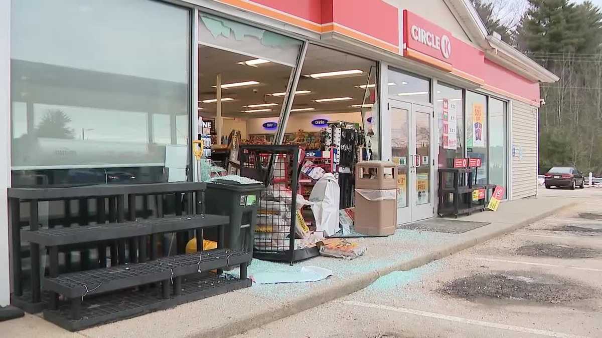 Allenstown, New Hampshire crash: Store struck by car