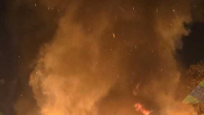 Eerie photos show Central Florida church engulfed in flames