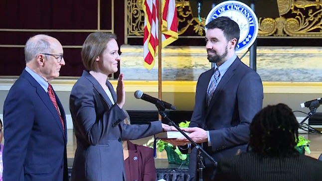 Members of Cincinnati's city council officially sworn in for new term