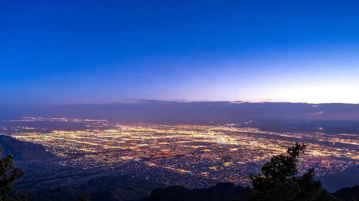 WATCH: Timelapse captures beautiful overview of sunset in Albuquerque