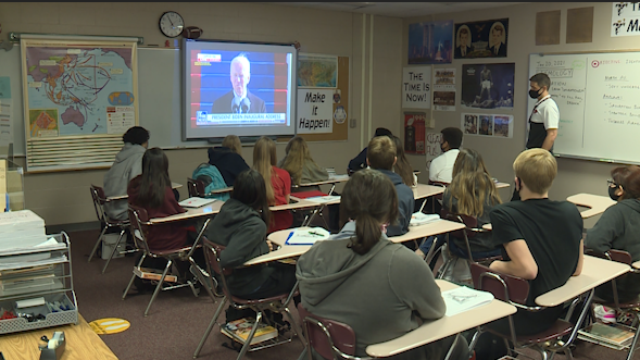 Teachers add Inauguration ceremony to lesson plans