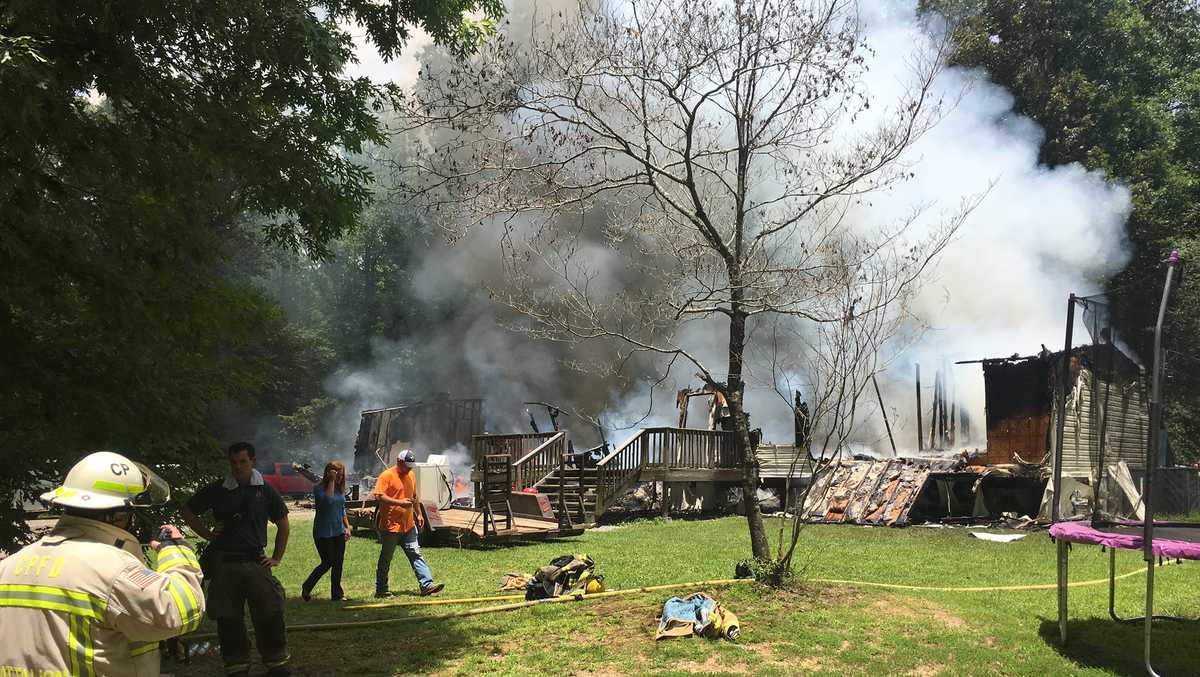 PHOTOS: Fire destroys home in Clay
