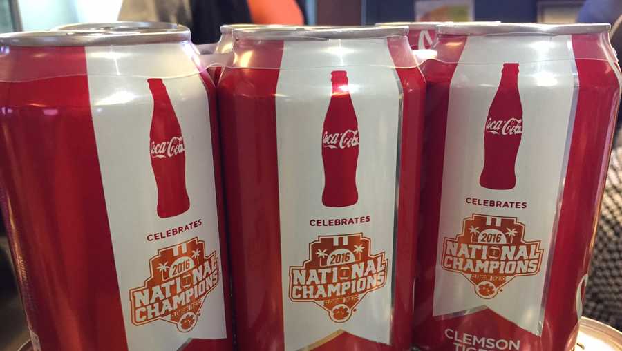 Coca-Cola unveils commemorative Clemson championship cans