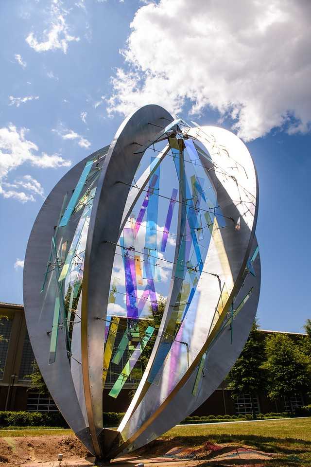 New 'All In' sculpture now sits outside Clemson University's football ...