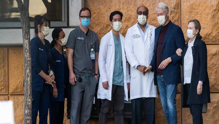 Bill Clinton back home after hospitalization from infection