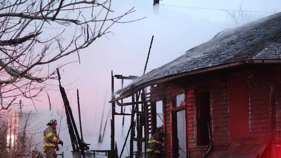 Several departments battle blaze at Clinton County train depot Monday