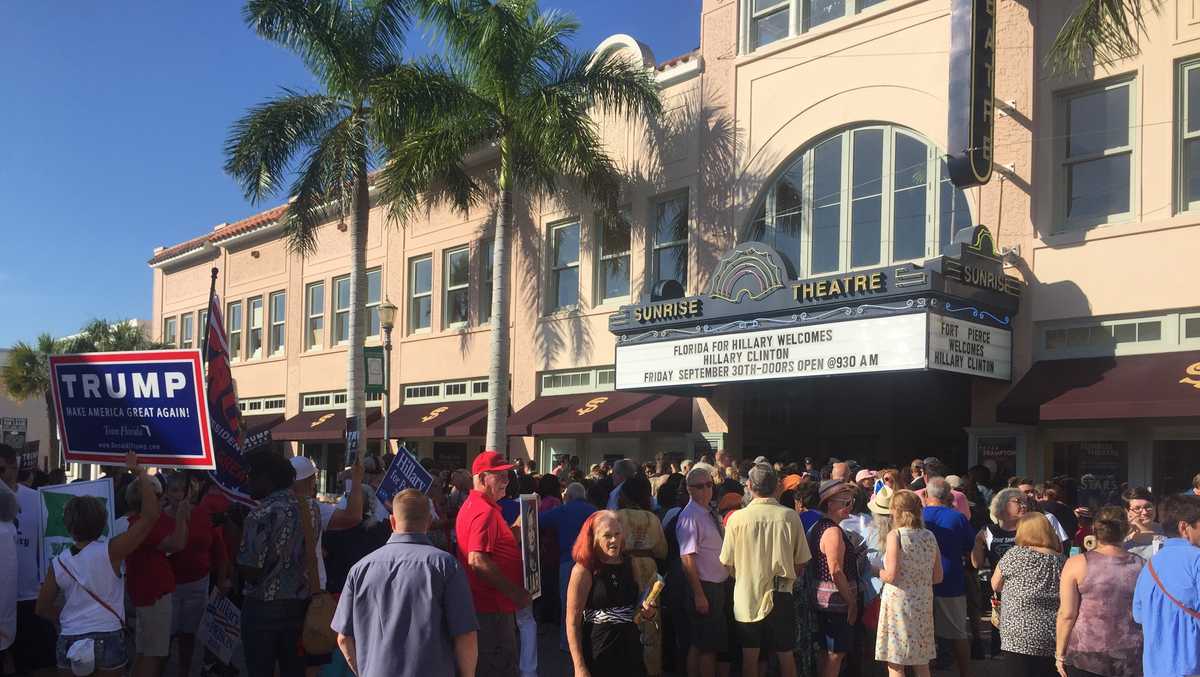 Hundreds attend rally in support of Hillary Clinton