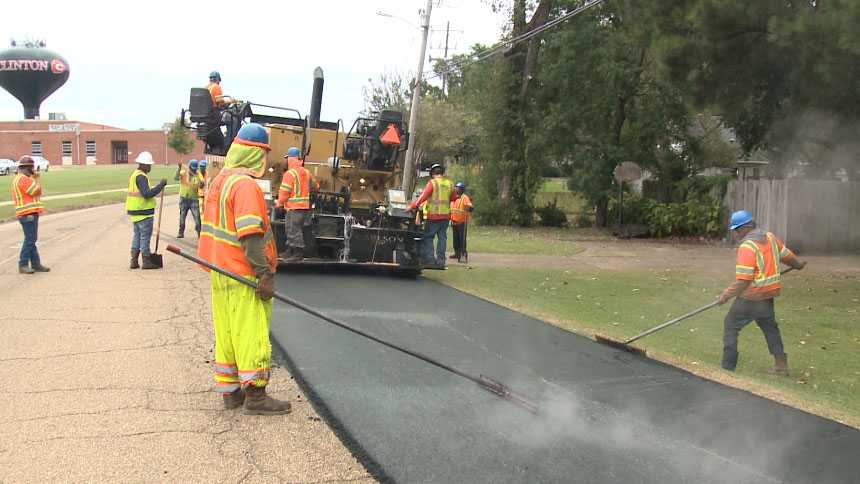 Street paving work underway in Clinton