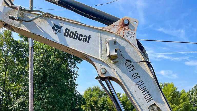 Sewer line collapse causing road closure in Clinton