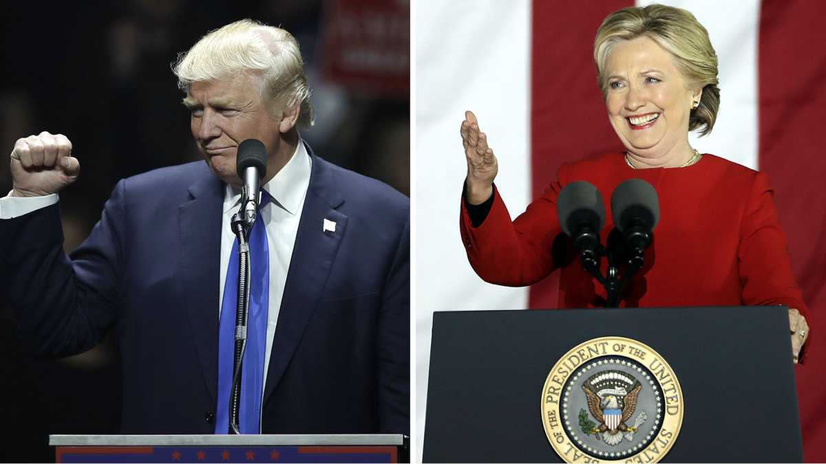 Hillary Clinton, Donald Trump sprint to finish