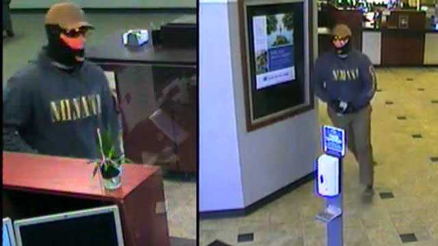 Clive, Iowa, police searching for bank robbery suspect