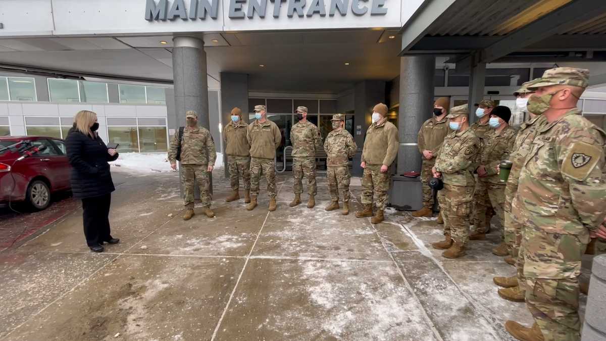 National Guard members deploy to Maine hospitals