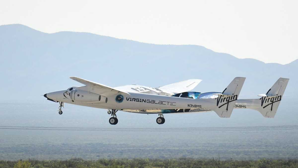 Virgin Galactic flies its first tourists to the edge of space