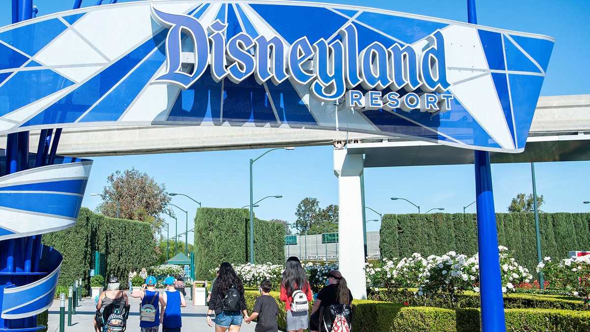 Light pole falls at Disneyland during high winds; 1 person sent to ...