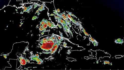 Tropical depression becomes tropical storm, moves toward Florida