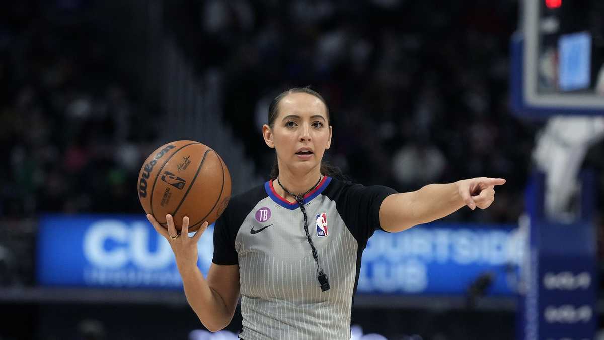 Second woman ever selected to officiate in NBA playoffs