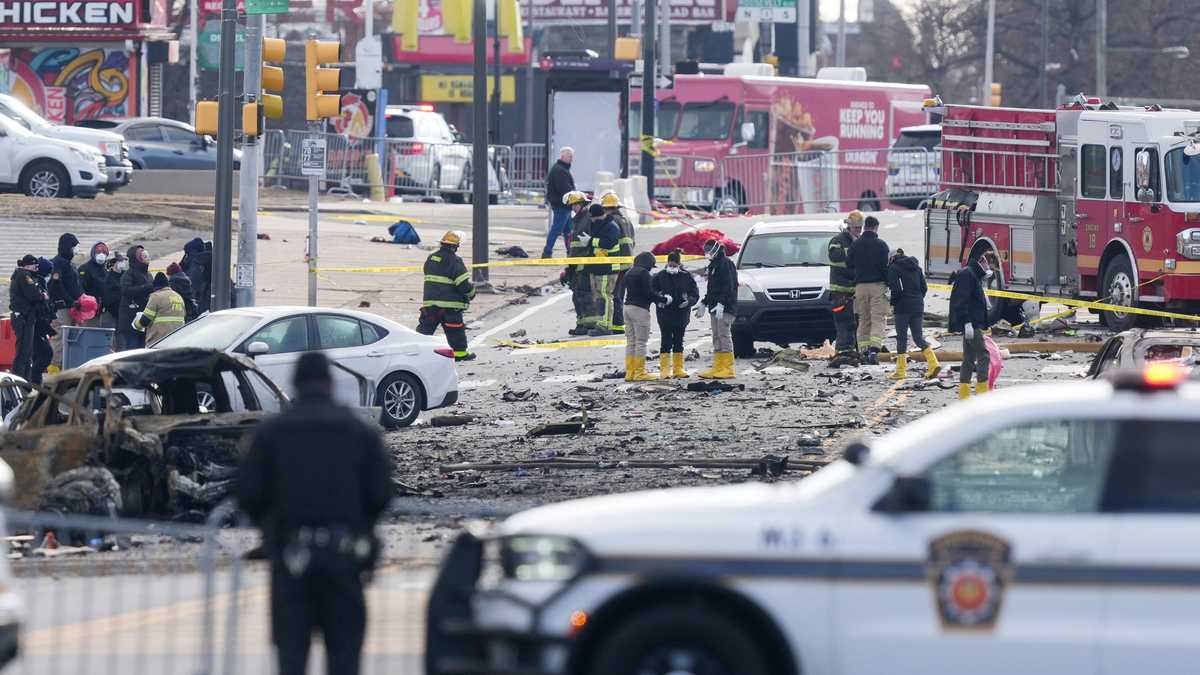 Boy with 90% burns fights for life after Philadelphia jet crash kills seven