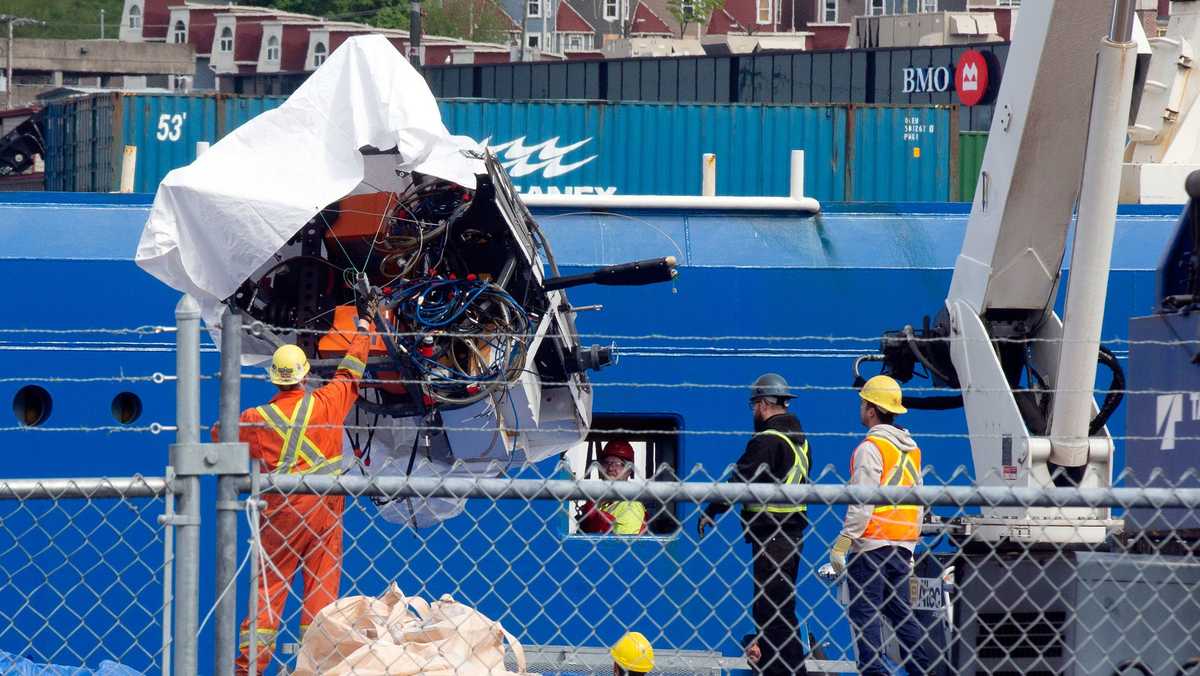 Titanic submersible wreckage arrives in Canada