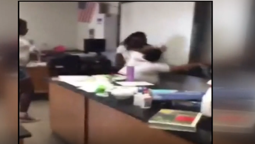 Georgia teacher, staff member get into fight