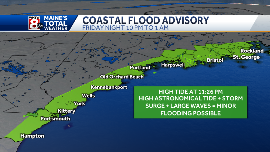 Maine advisories for coastal flooding, high surf due to Hurricane Erin
