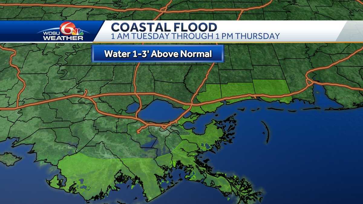 Coastal flood advisory in effect from Tuesday morning to Thursday afternoon
