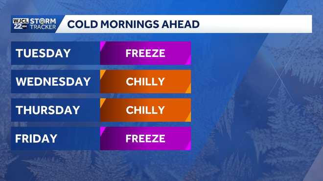 Savannah: Frigid temperatures this week
