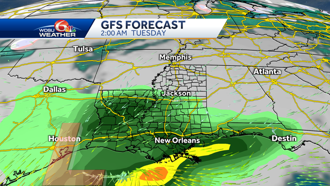New Orleans Forecast fall weather cold front