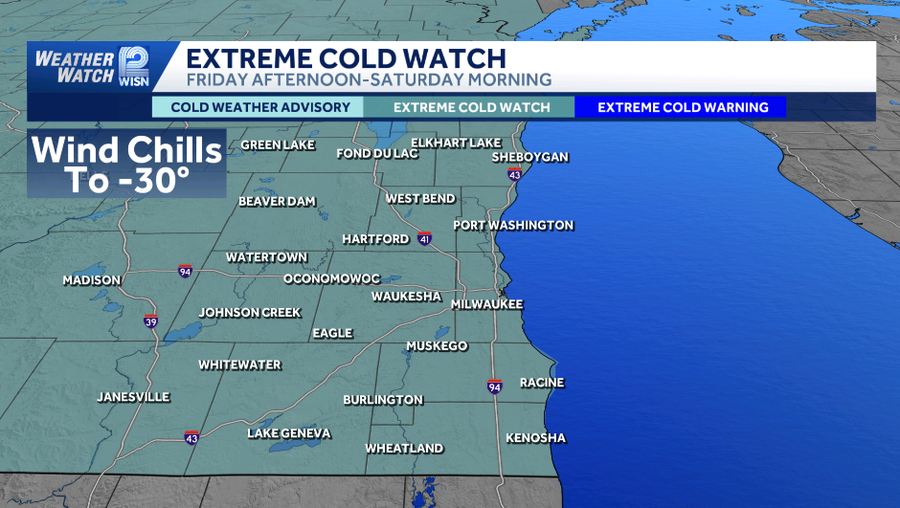 Extreme Cold Watch issued for SE Wisconsin Friday-Saturday
