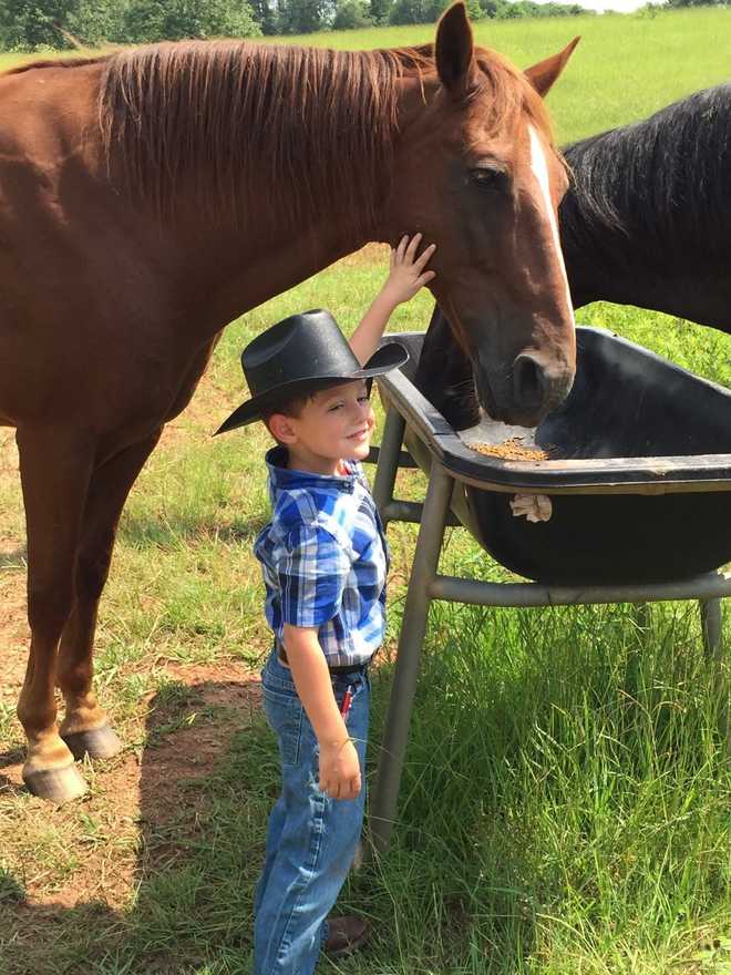 12-year-old calf roper mourning after storm kills his horses