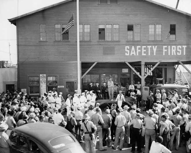 Stockton building destroyed by fire part of historic, Colberg Boat ...