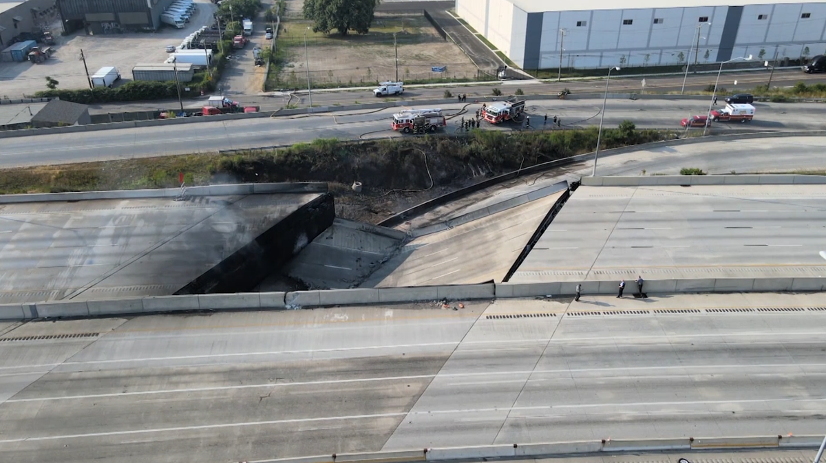 Ramp collapses on I-95