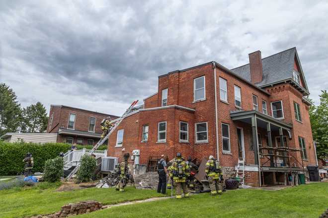 Officials fight house fire in Columbia, Lancaster County