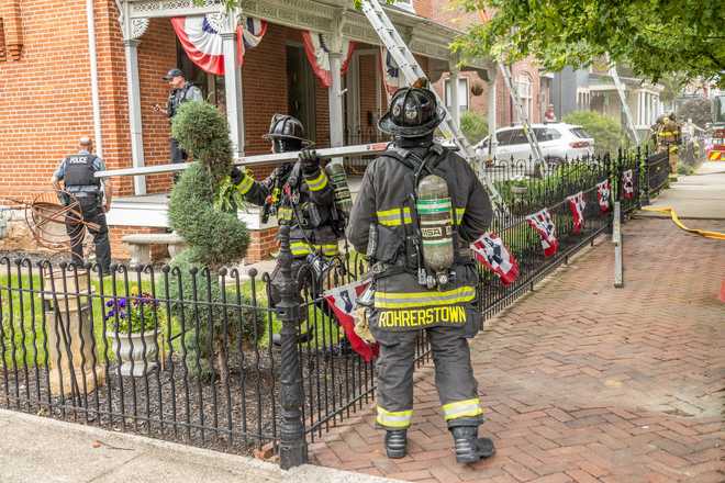 Officials fight house fire in Columbia, Lancaster County