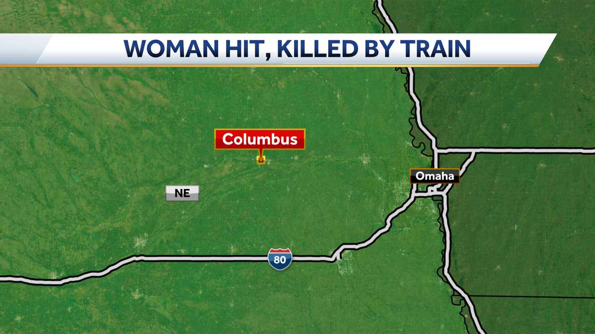 Nebraska woman hit, killed by train in Columbus