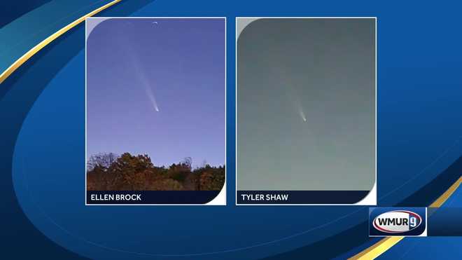 Comet C/2023 A3 Tsuchinshan-ATLAS visible in New Hampshire
